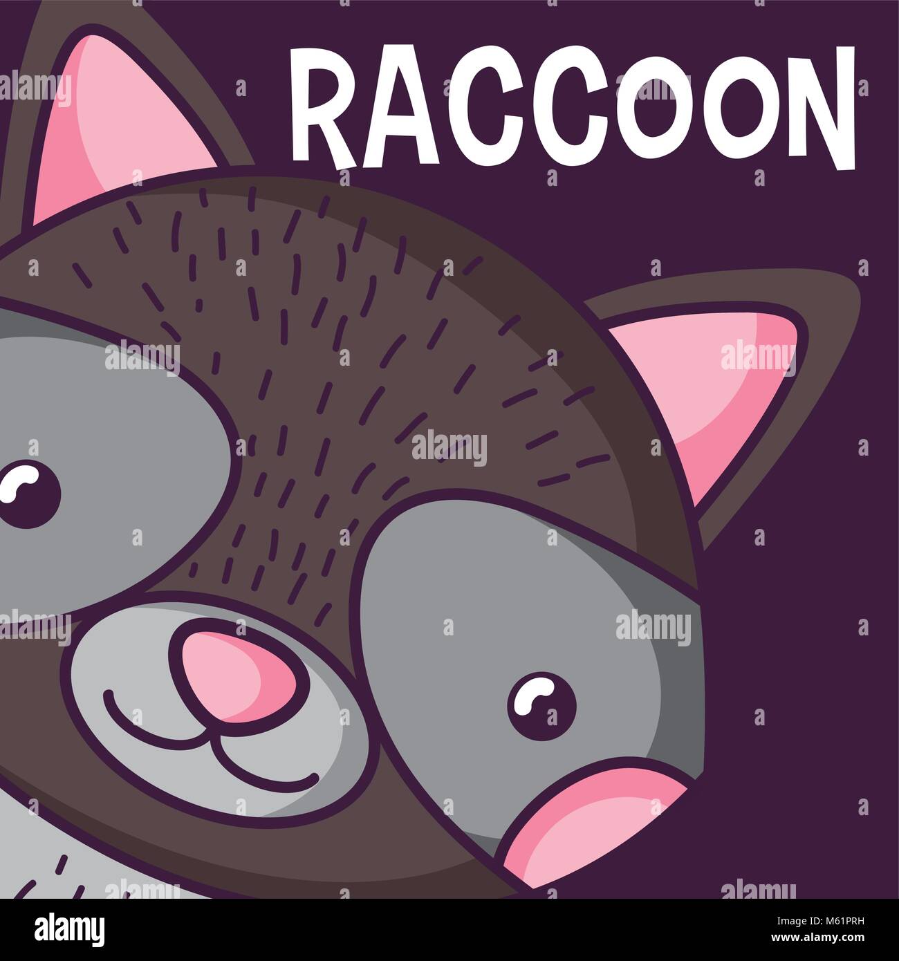 Cute raccoon cartoon Stock Vector Image & Art - Alamy