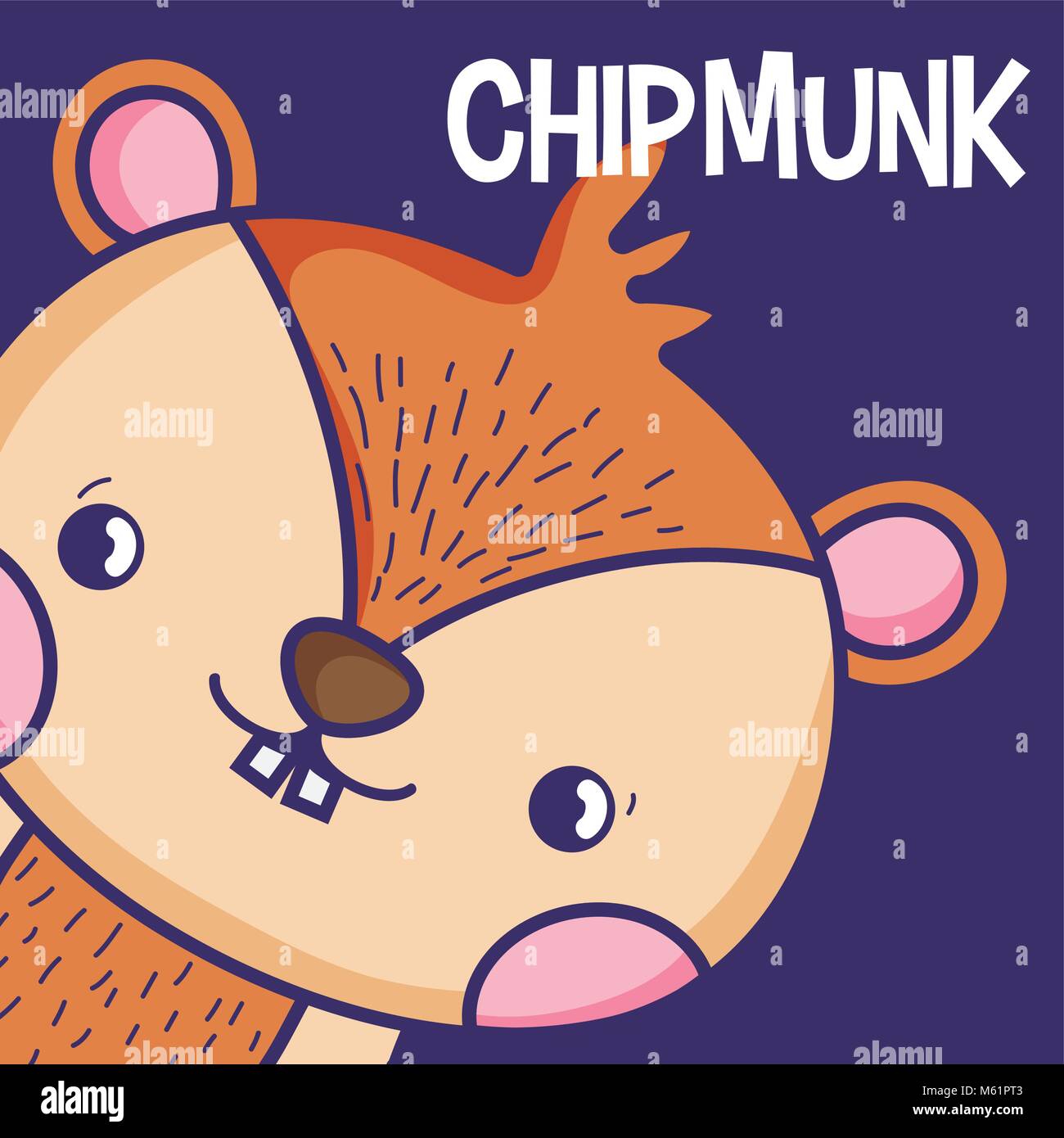 Cute chipmonk cartoon Stock Vector Image & Art - Alamy
