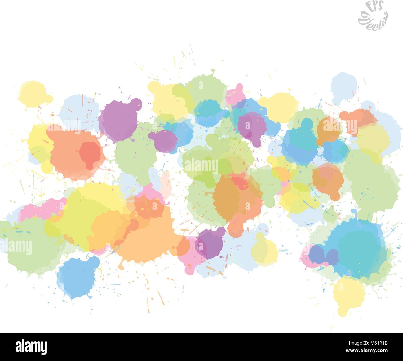 Pale abstract vector drops. Beautiful hand drawn vector sketch ...