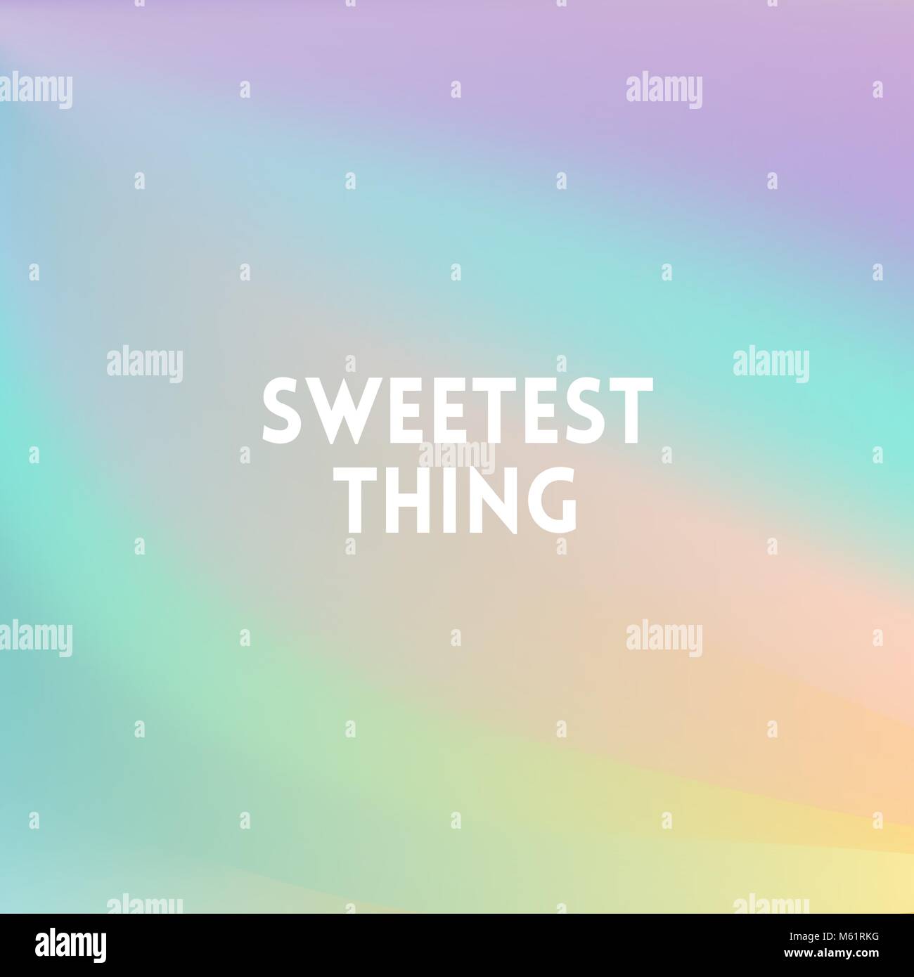 square blurred background - sunset colors With motivating quote Stock ...