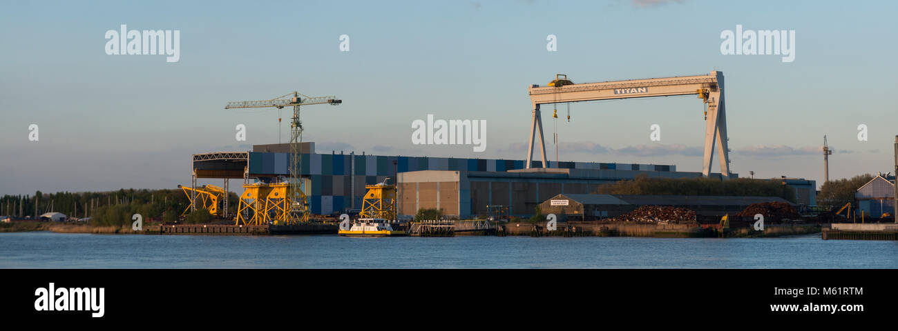 Titan crane at Smulders Projects Belgium, Cockerill in Hoboken Stock ...