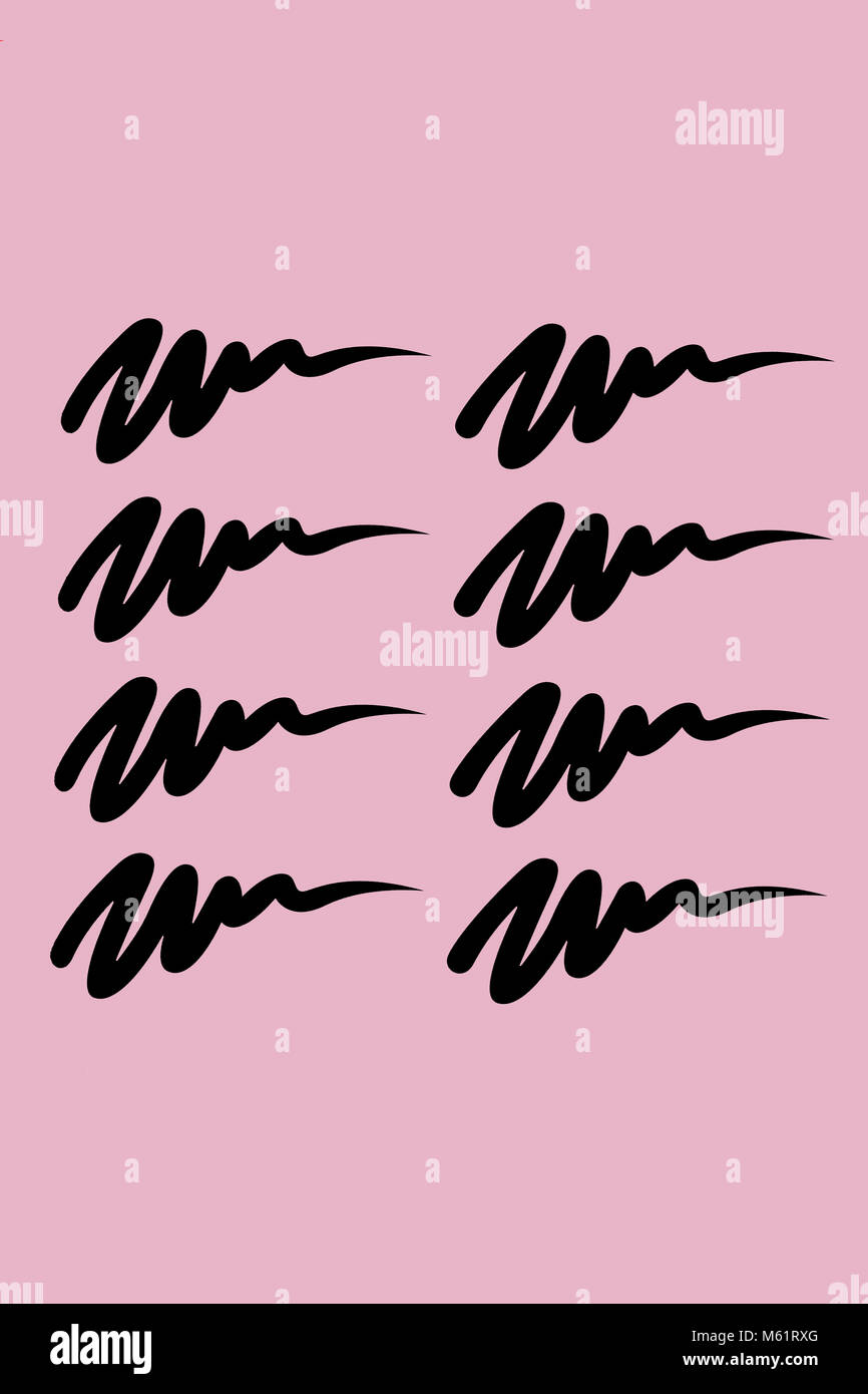 Zig zag brush stroke hi-res stock photography and images - Alamy