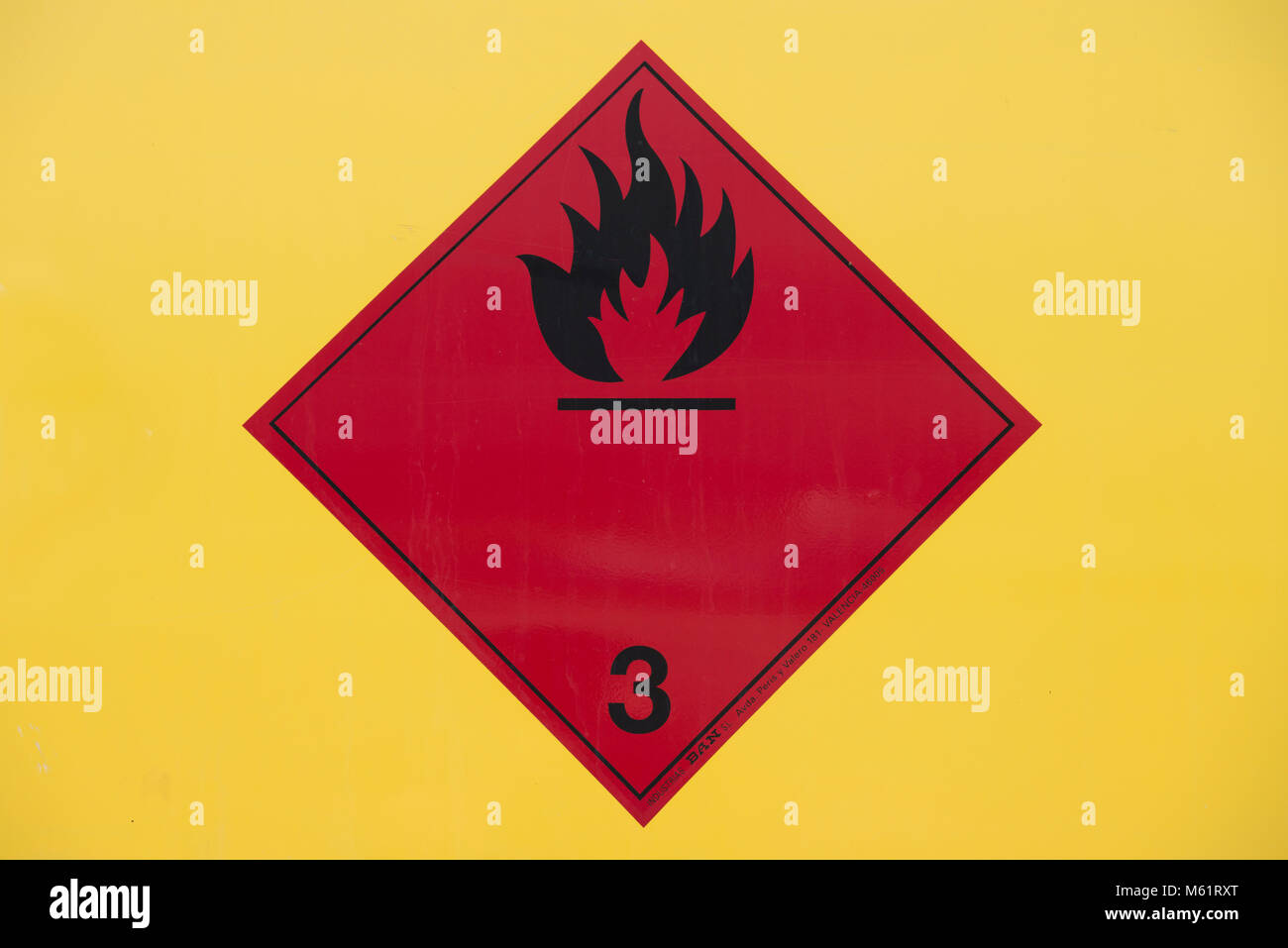 Flammable label hi-res stock photography and images - Alamy