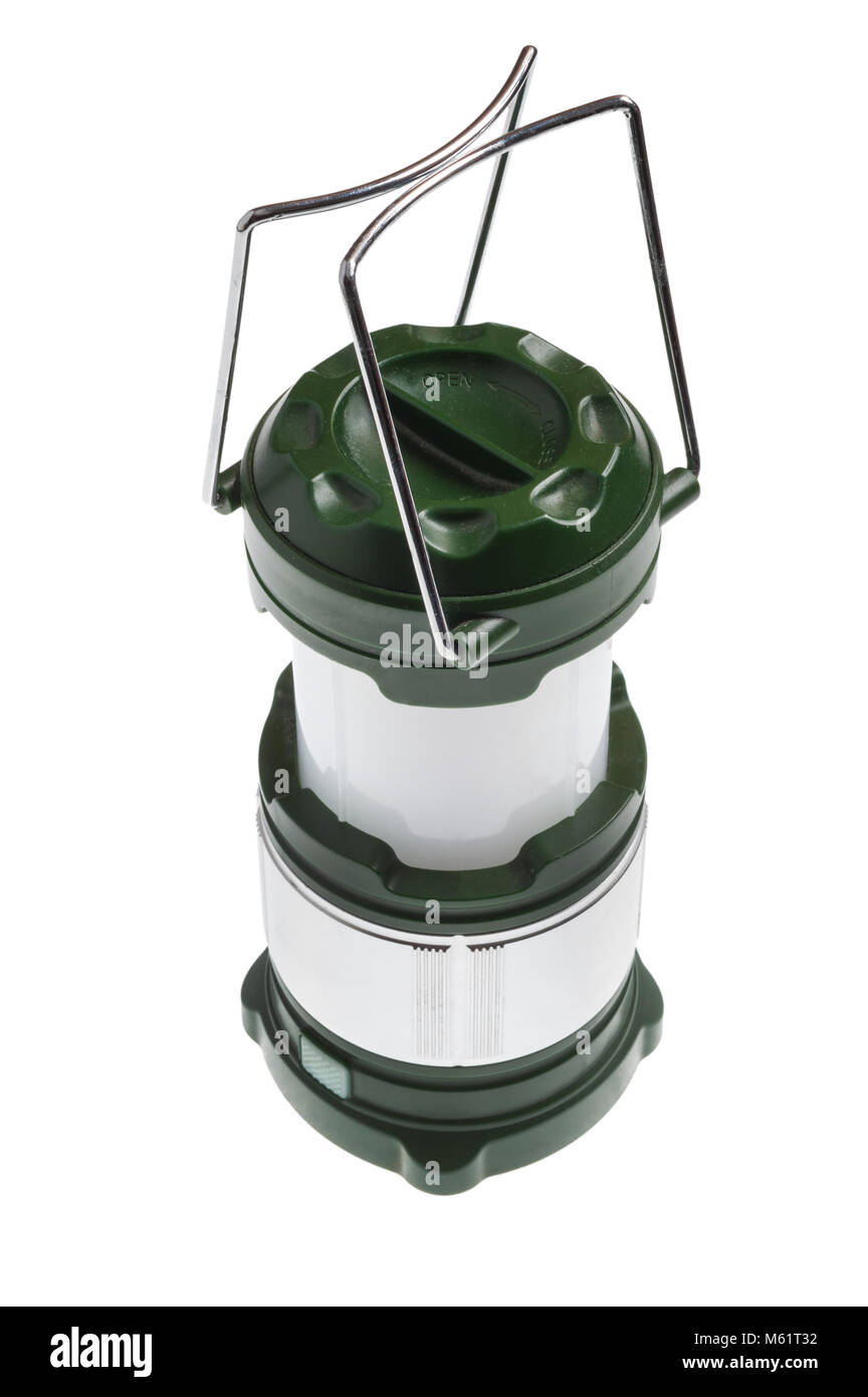 portable retractable flashlight isolated on white Stock Photo - Alamy