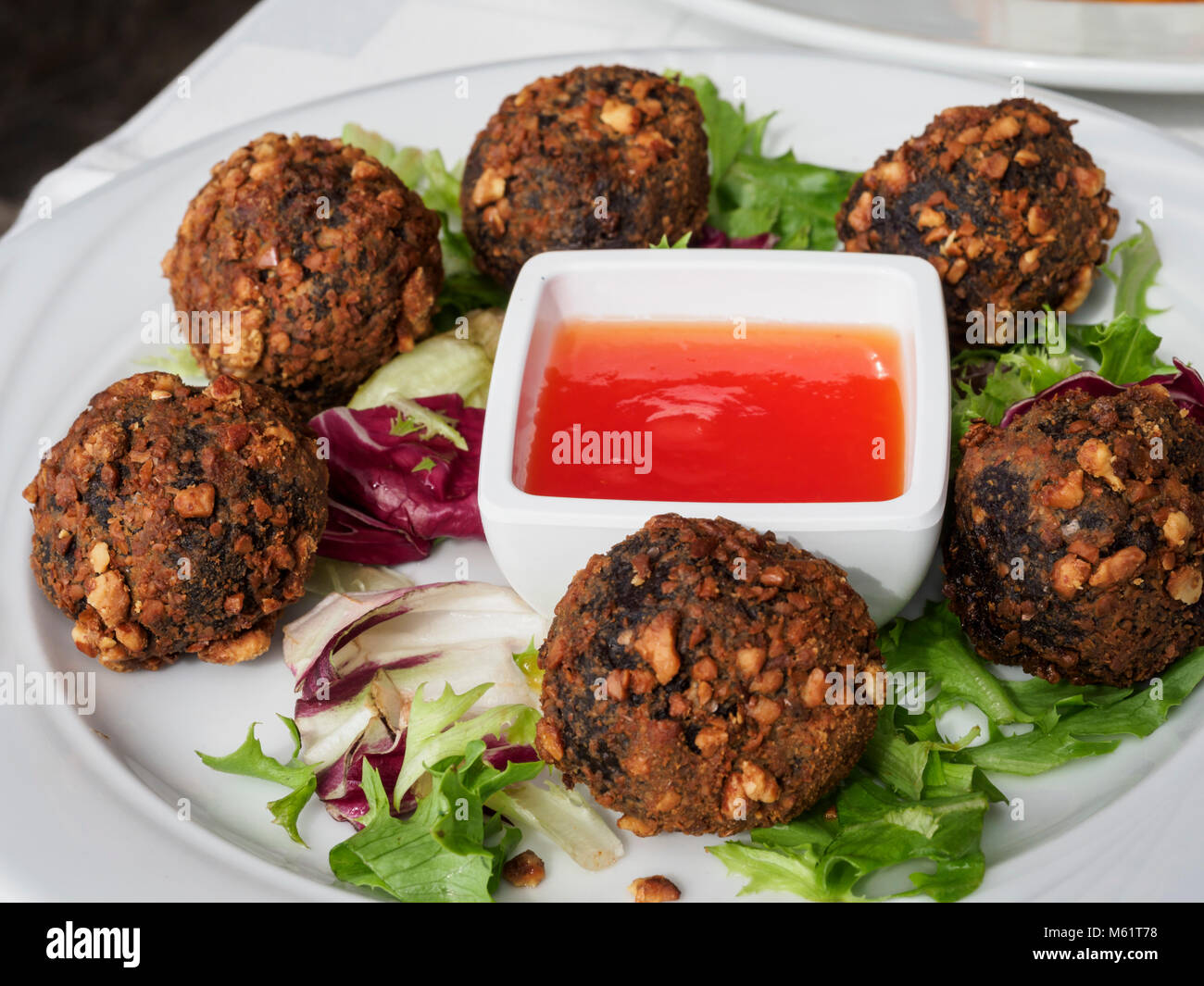 Spanish tapas fried black pudding hi-res stock photography and images ...