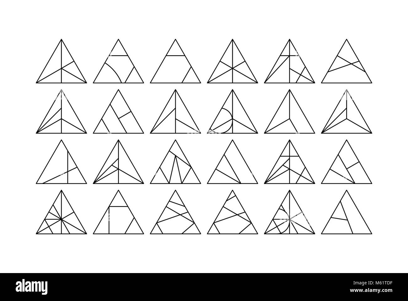 Triangle Vector design elements set Stock Vector Image & Art - Alamy