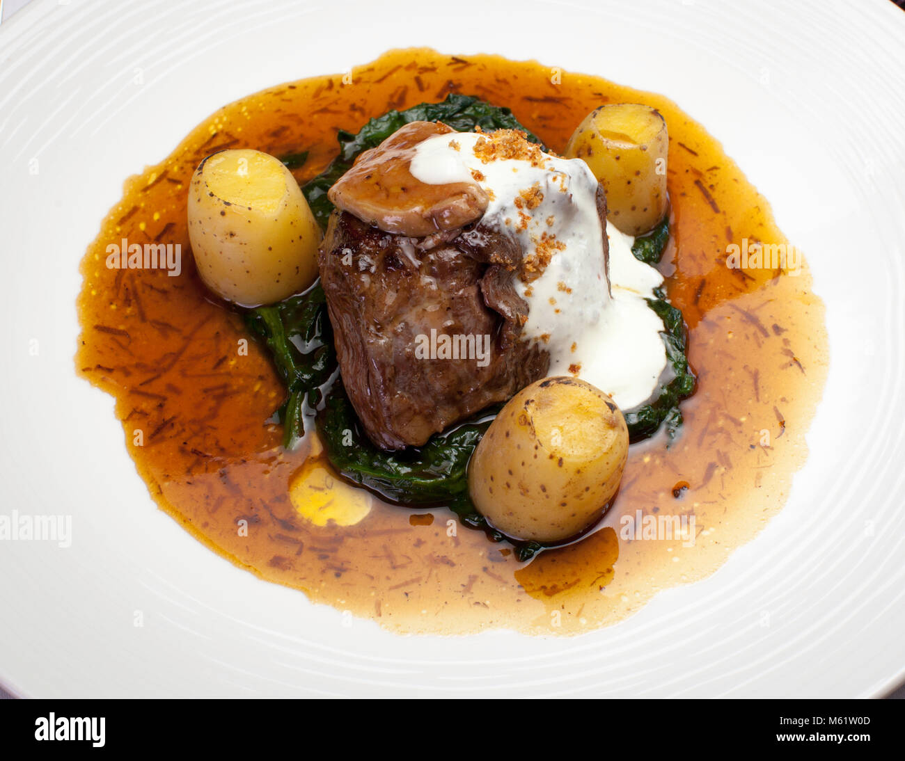 German chef Sebastian Prüßmann preparing a potato lunch for the ...