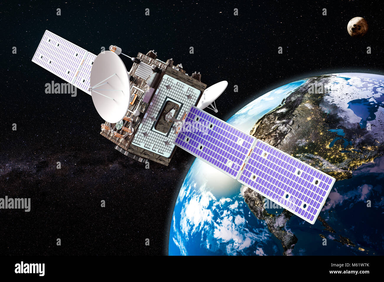 Satellite orbiting earth hi-res stock photography and images - Alamy