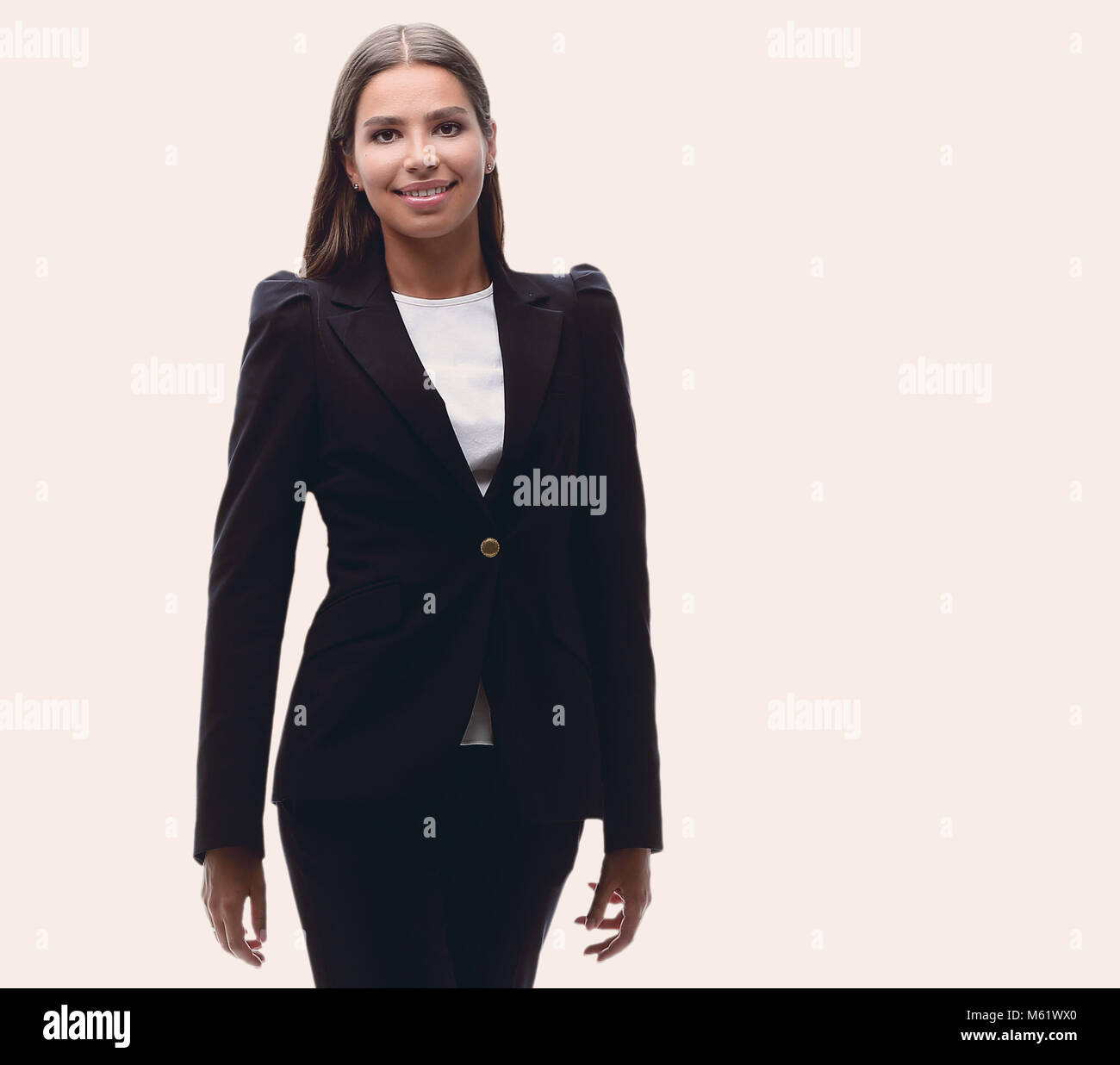 young business woman walking forward Stock Photo - Alamy