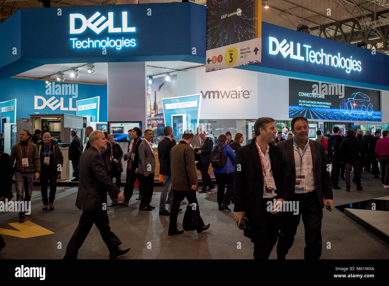DELL TECHNOLOGIES pavilion at the annual Mobile World Congress 2018 ...