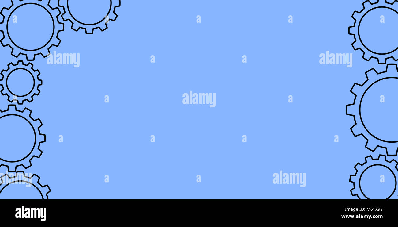 simple cogs and gears illustration backdrop - pastel colors background ...