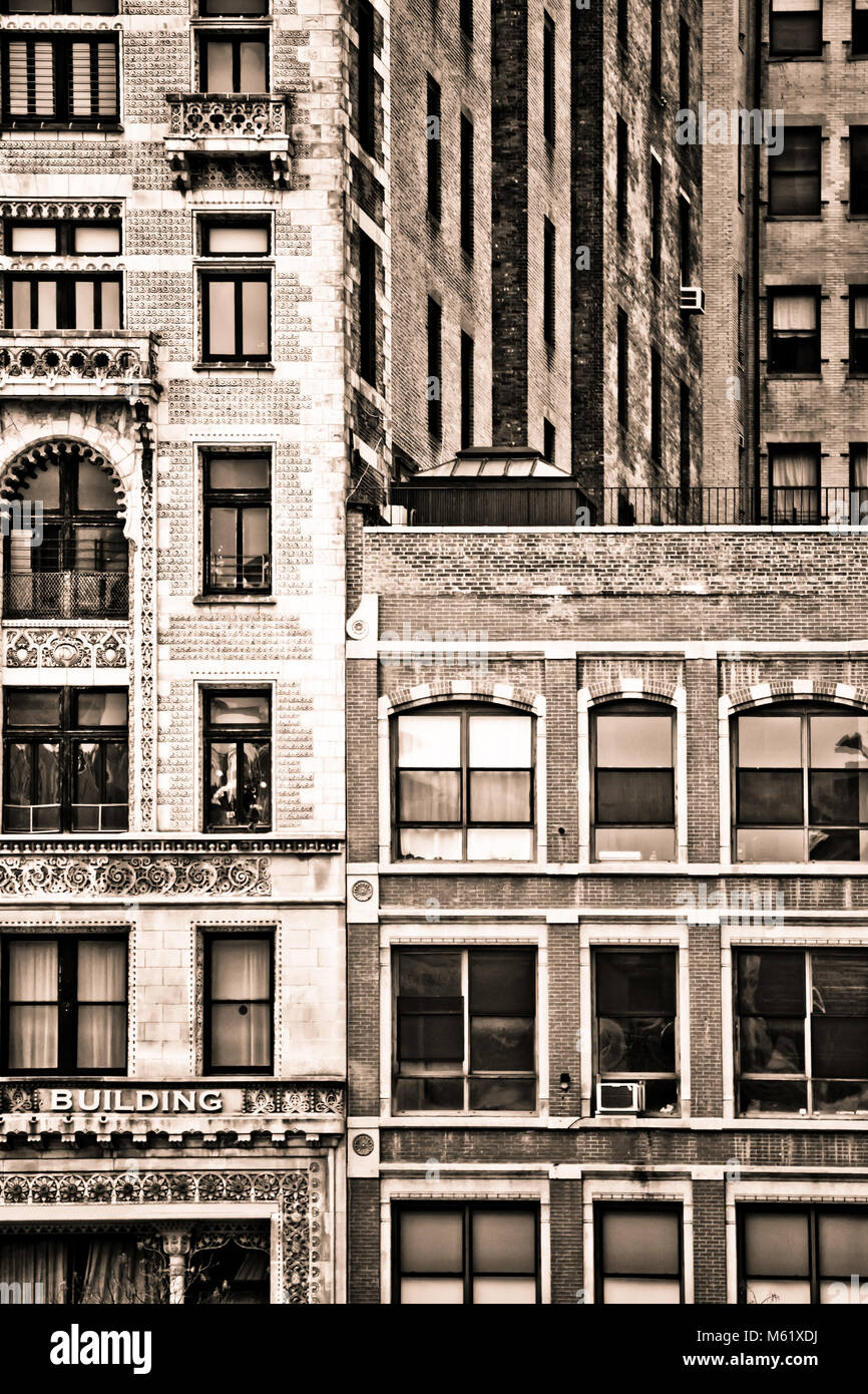 Cityscape retro toned image of vintage building facades Stock Photo - Alamy