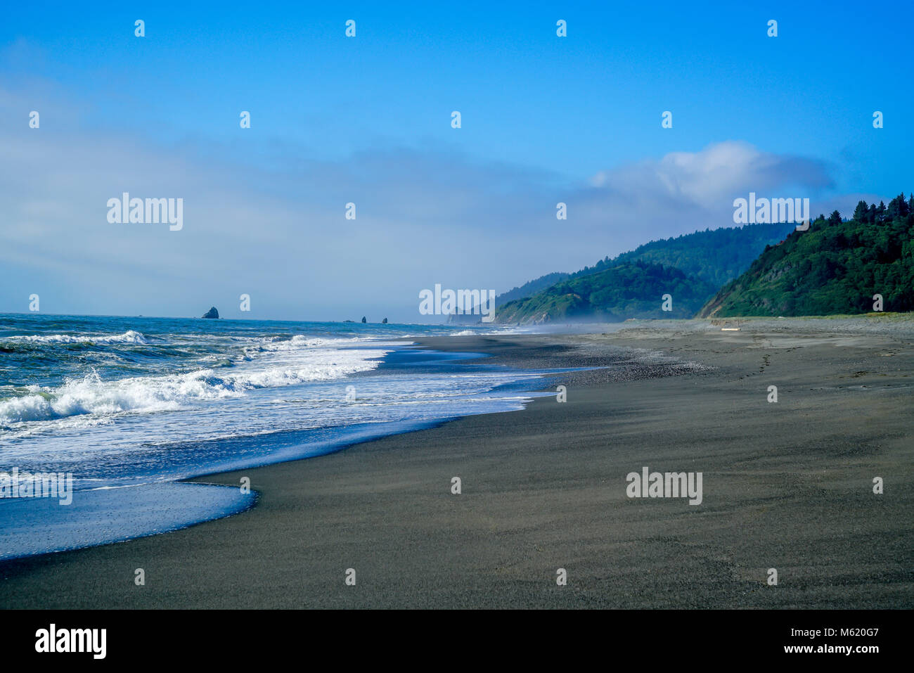 Some of northern California's incredible coastline with sandy beaches ...