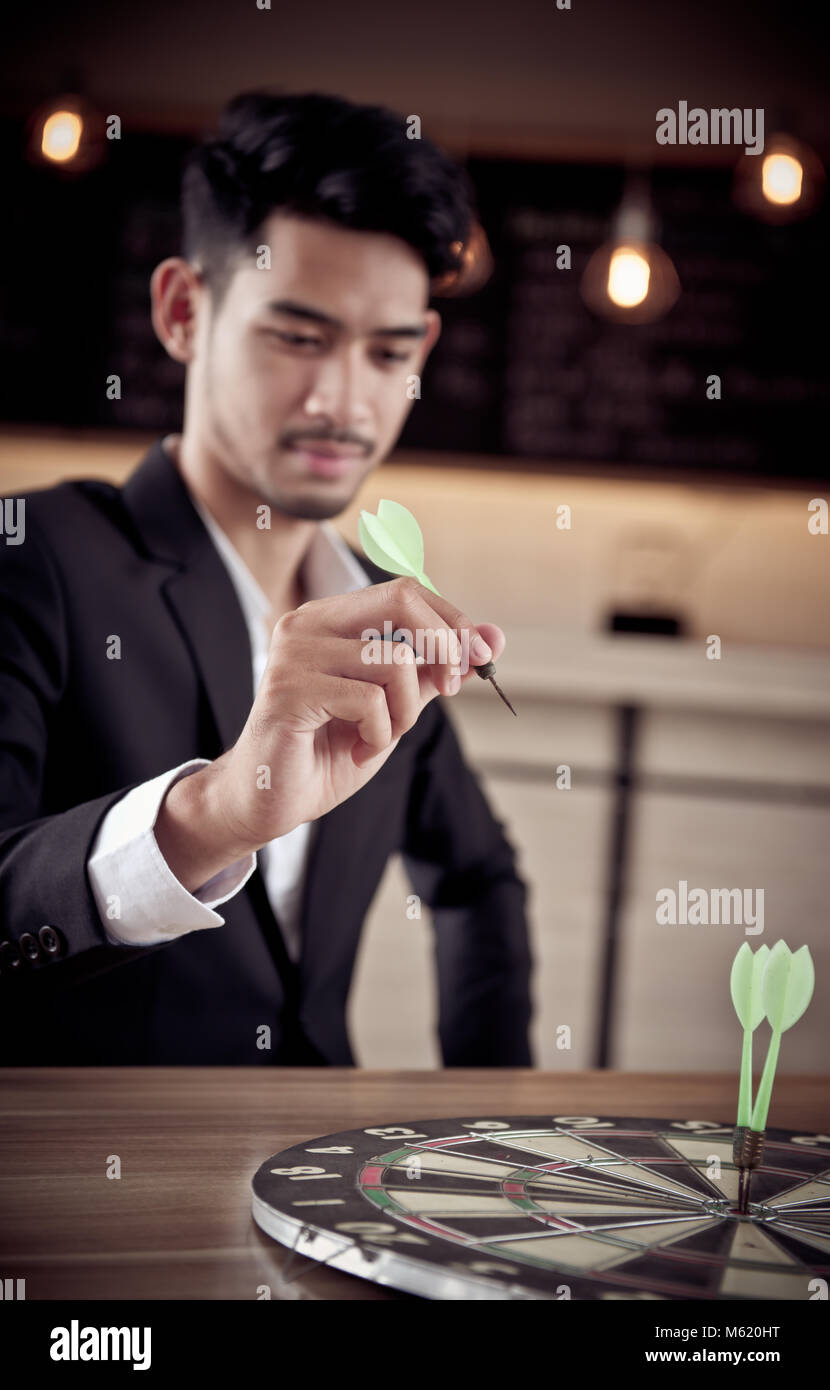 business successful and teamwork for achievement KPI and goal Stock ...