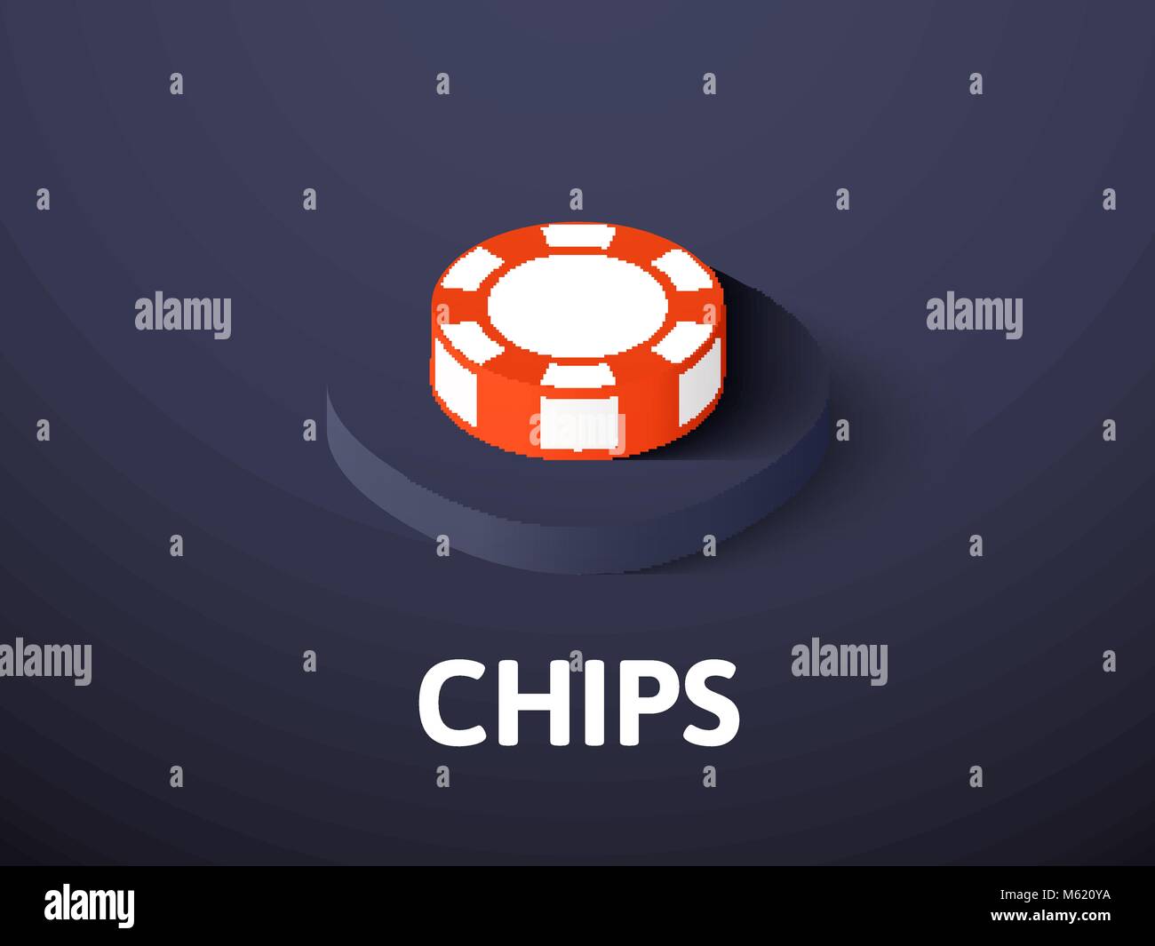 Logo icon chips game Stock Vector Images - Alamy