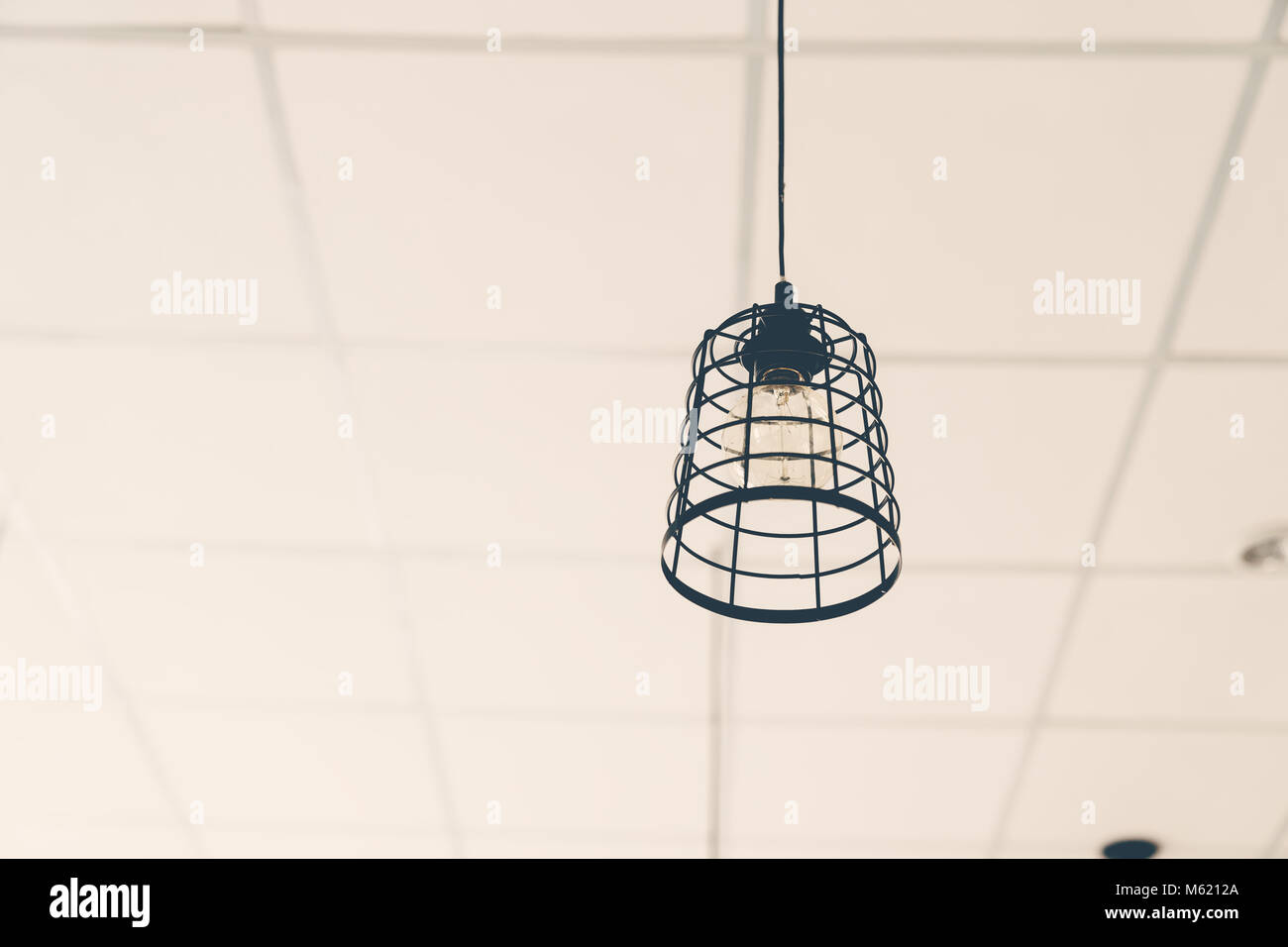 Retro or vintage old style light bulb decor Stock Photo - Alamy