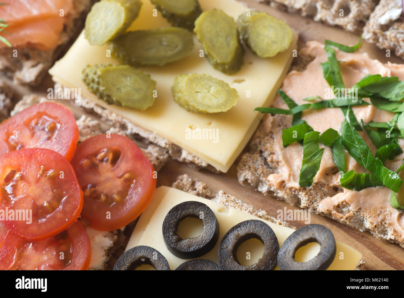 Healthy open sandwiches on hi-res stock photography and images - Alamy