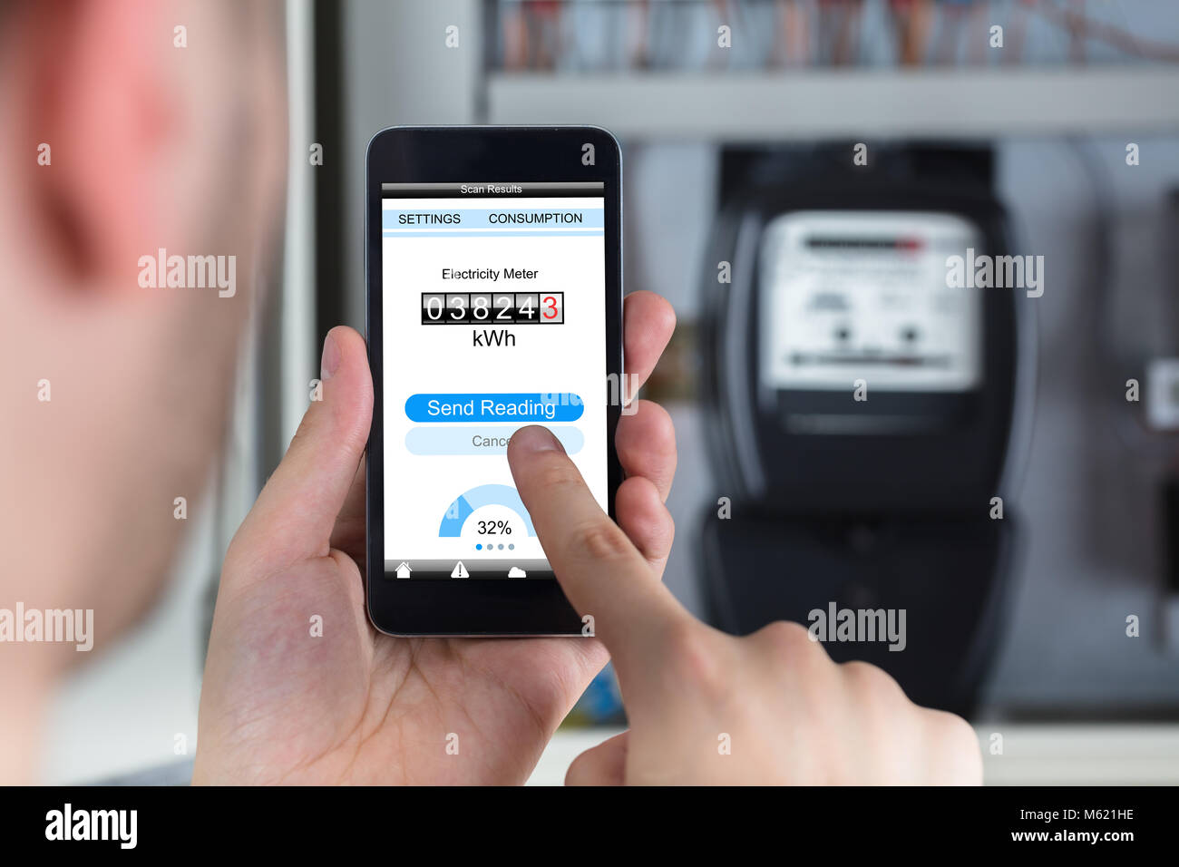 Meter reading energy hi-res stock photography and images - Alamy