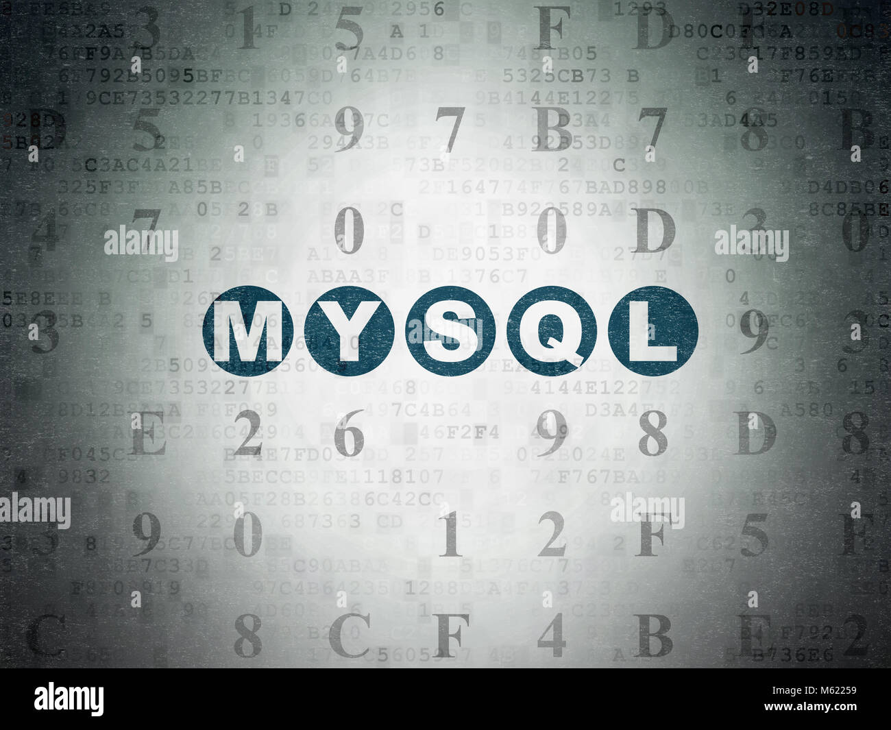 Software concept: MySQL on Digital Data Paper background Stock Photo ...