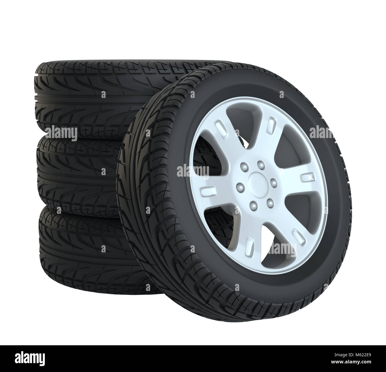 Pile of wheels Cut Out Stock Images & Pictures - Alamy