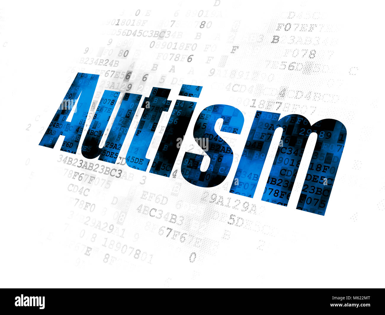 Health concept: Autism on Digital background Stock Photo - Alamy