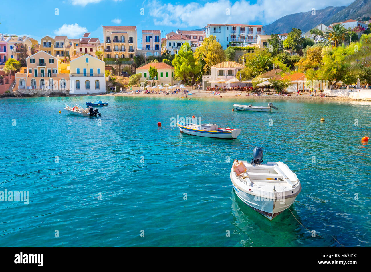 Cephalonia Island Greece Assos Village Stock Photo - Alamy