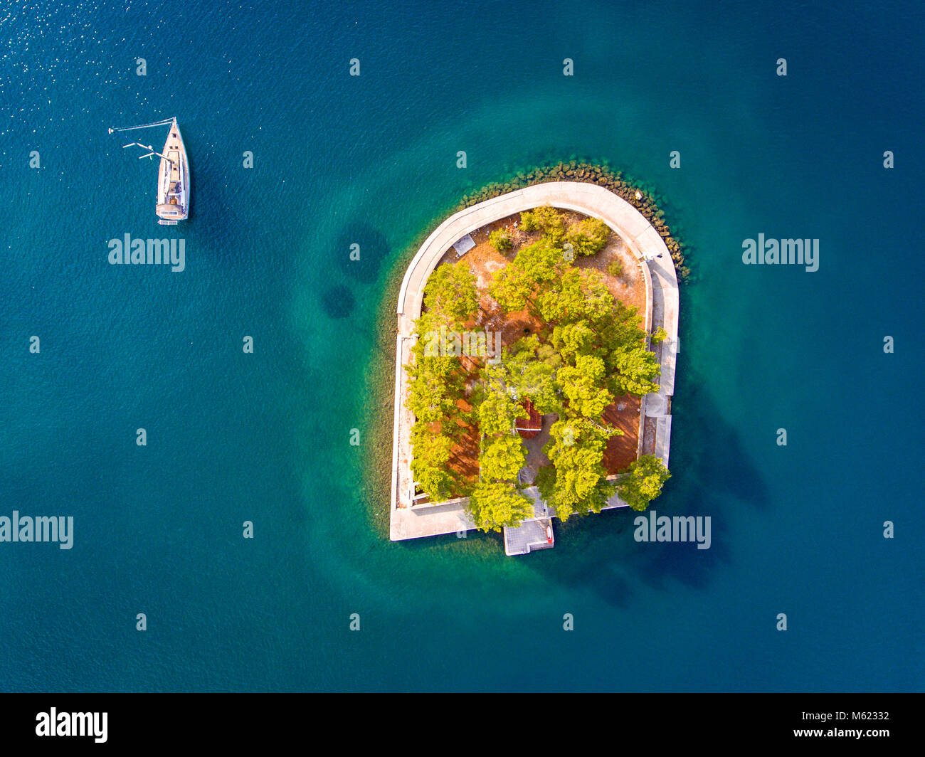 Vathy Ithaca (Ithaka) Greece port entrance Stock Photo - Alamy