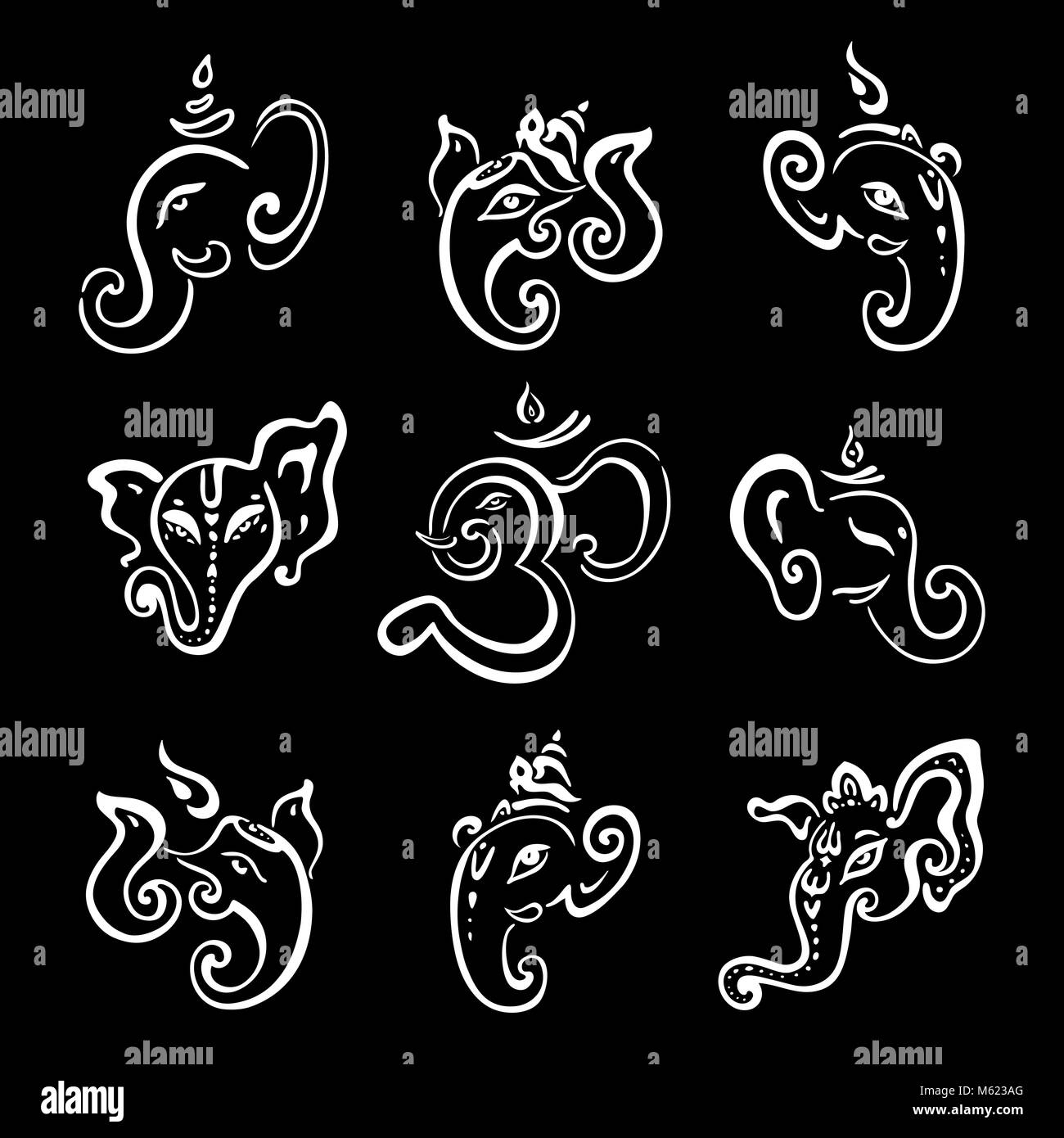 Idol hindu holy god Black and White Stock Photos & Images - Alamy