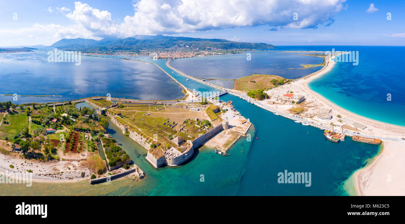 Lefkada Island Panorama aerial view Stock Photo - Alamy
