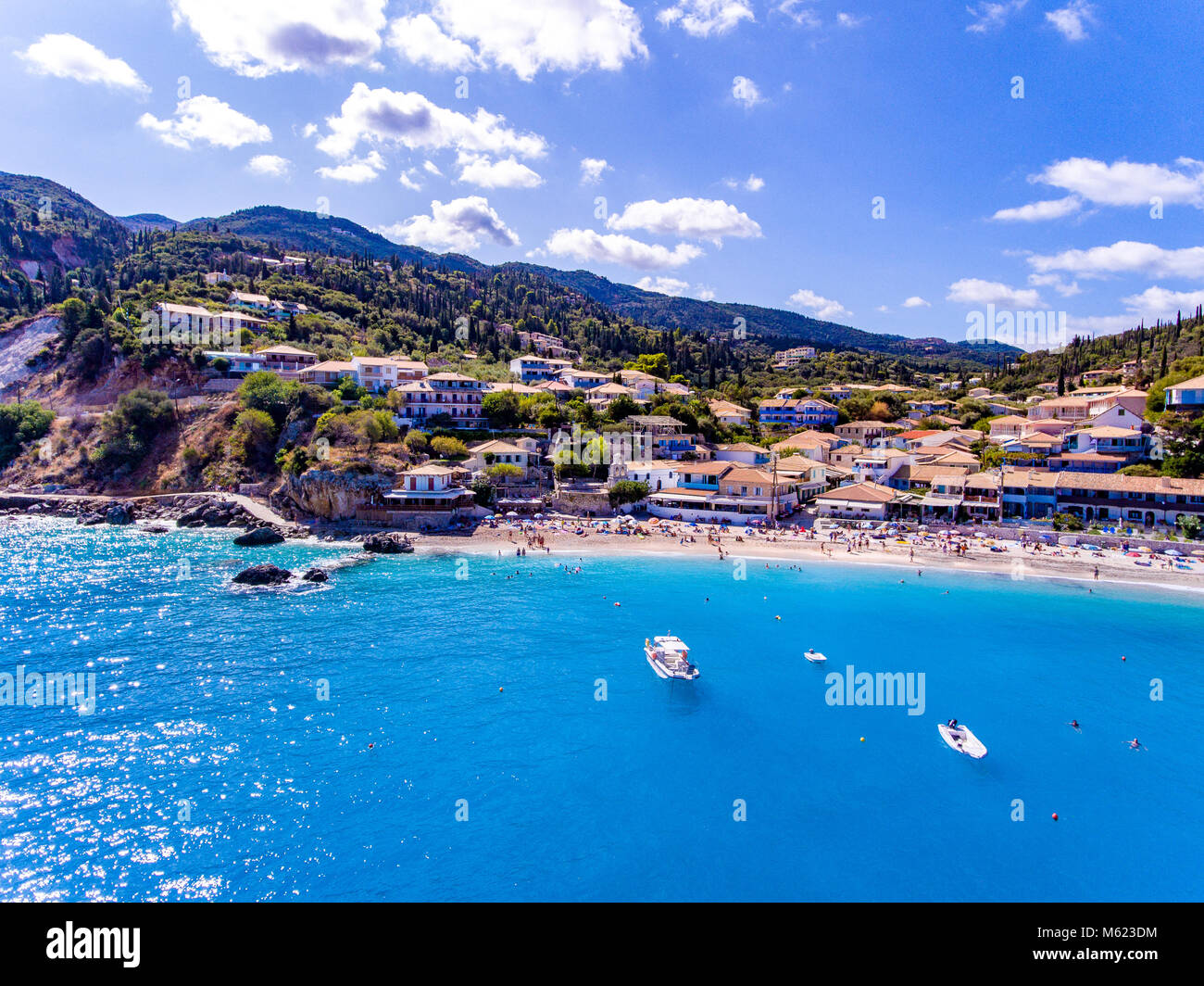 Agios Nikitas Lefkada Greece Stock Photo - Alamy