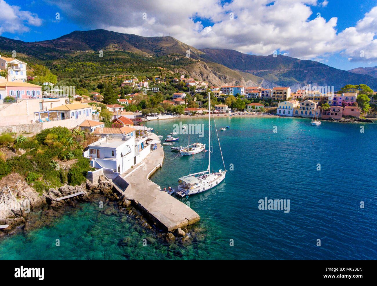 Cephalonia Assos Village in Greece Stock Photo - Alamy