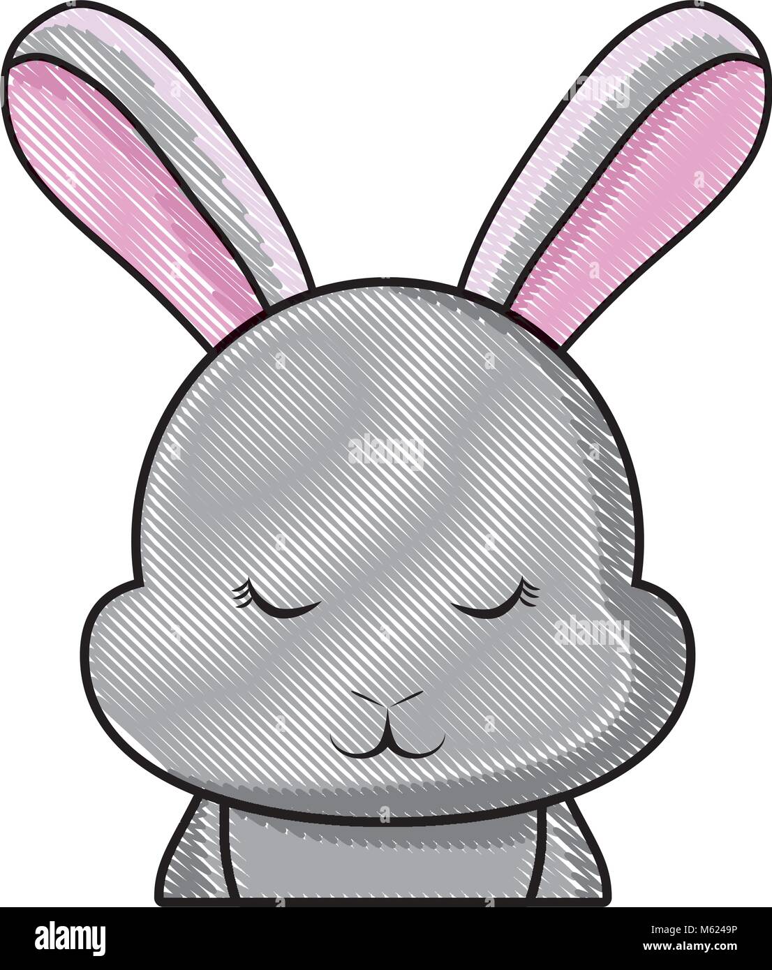 Cute rabbit icon Stock Vector Image & Art - Alamy
