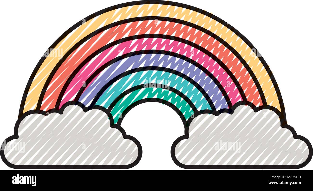 cute rainbow isolated icon Stock Vector Image & Art - Alamy
