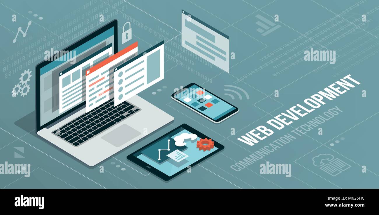 Mobile coding Stock Vector Images - Alamy