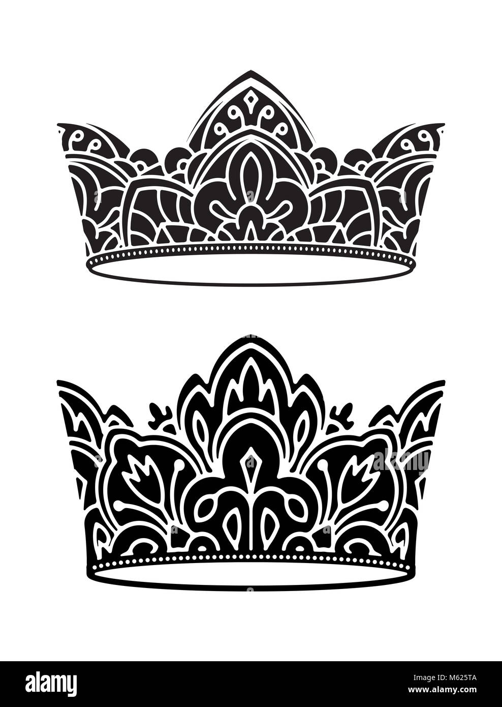 King crown vector art hi-res stock photography and images - Alamy