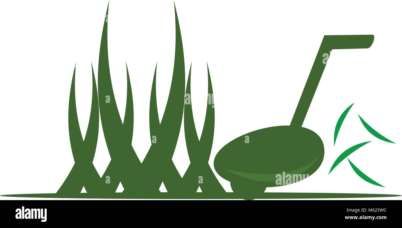 Push reel mower Stock Vector Images - Alamy