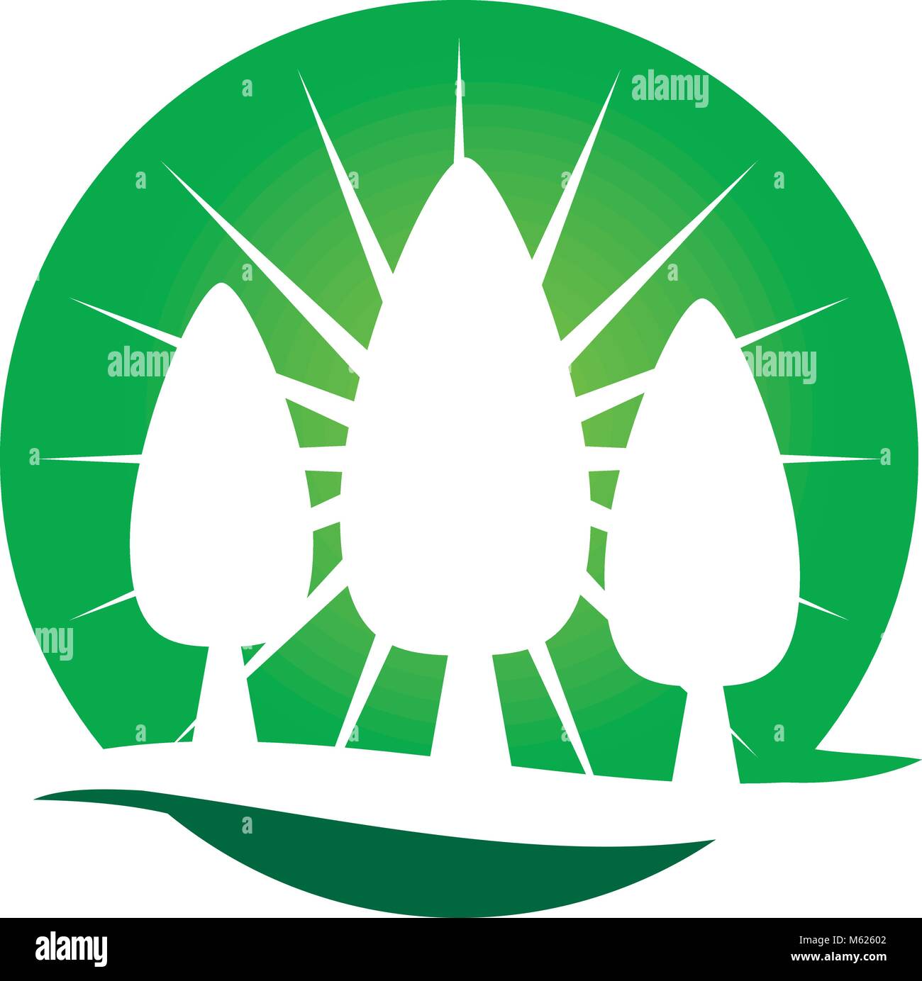 Landscaping Care taking Logo Design Template Vector Stock Vector Image ...