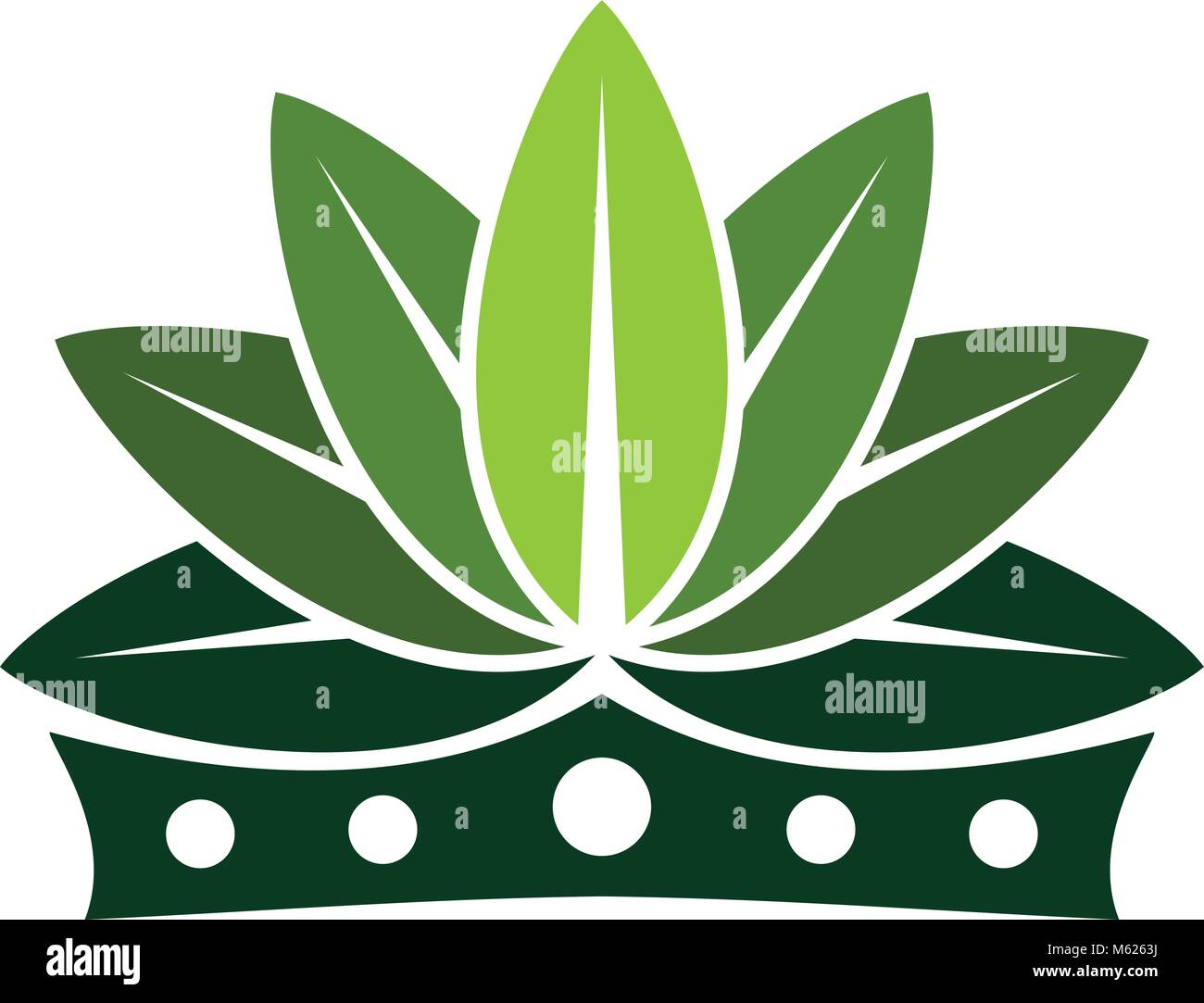 The leaf crown Stock Vector Images - Alamy