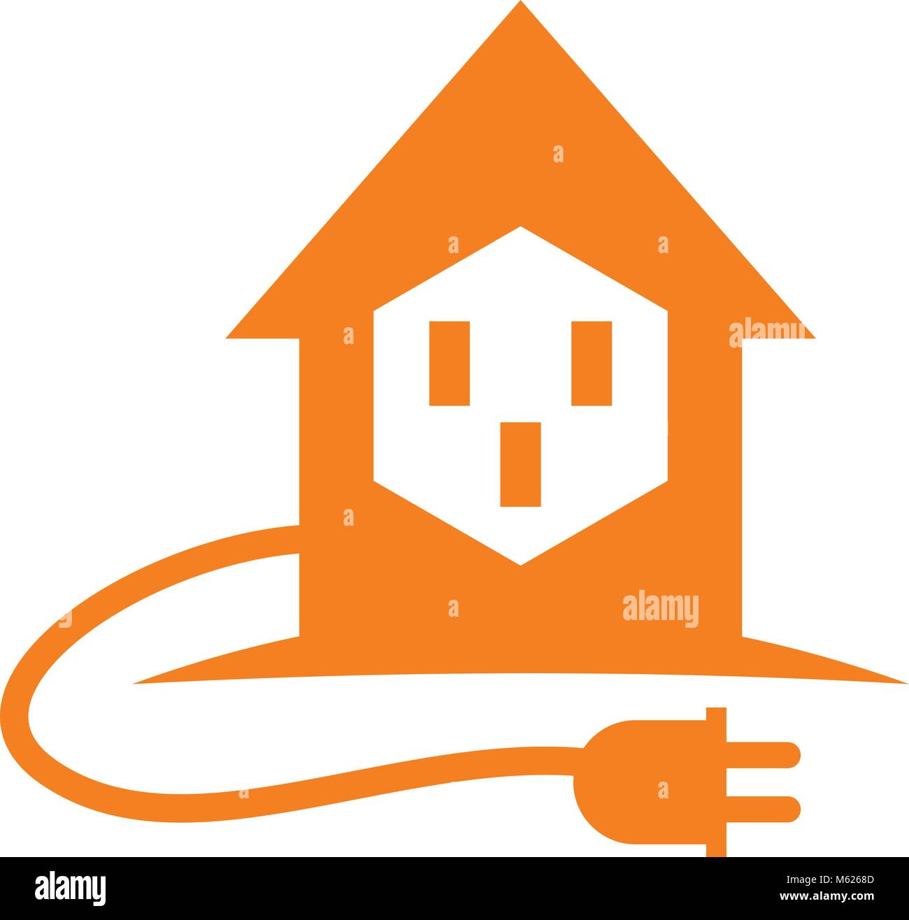 Home Electricity Logo Design Template Vector Stock Vector Image & Art ...