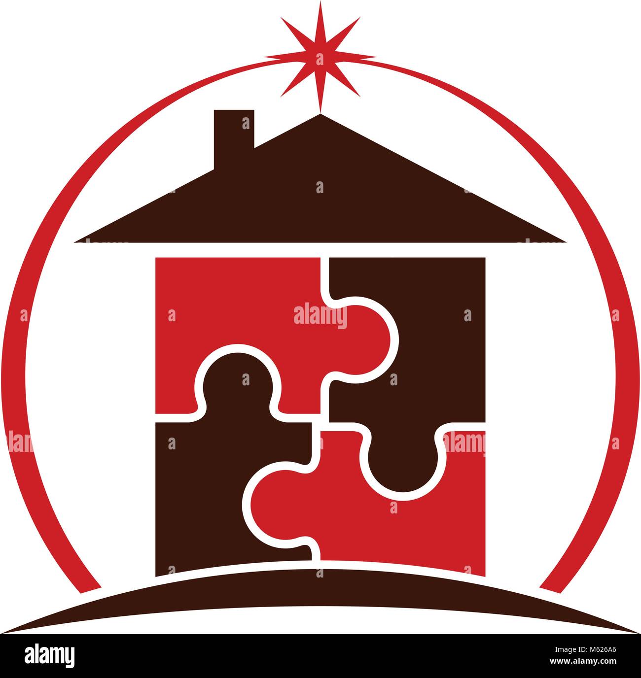 Home Solutions Logo Design Template Vector Stock Vector Image & Art - Alamy