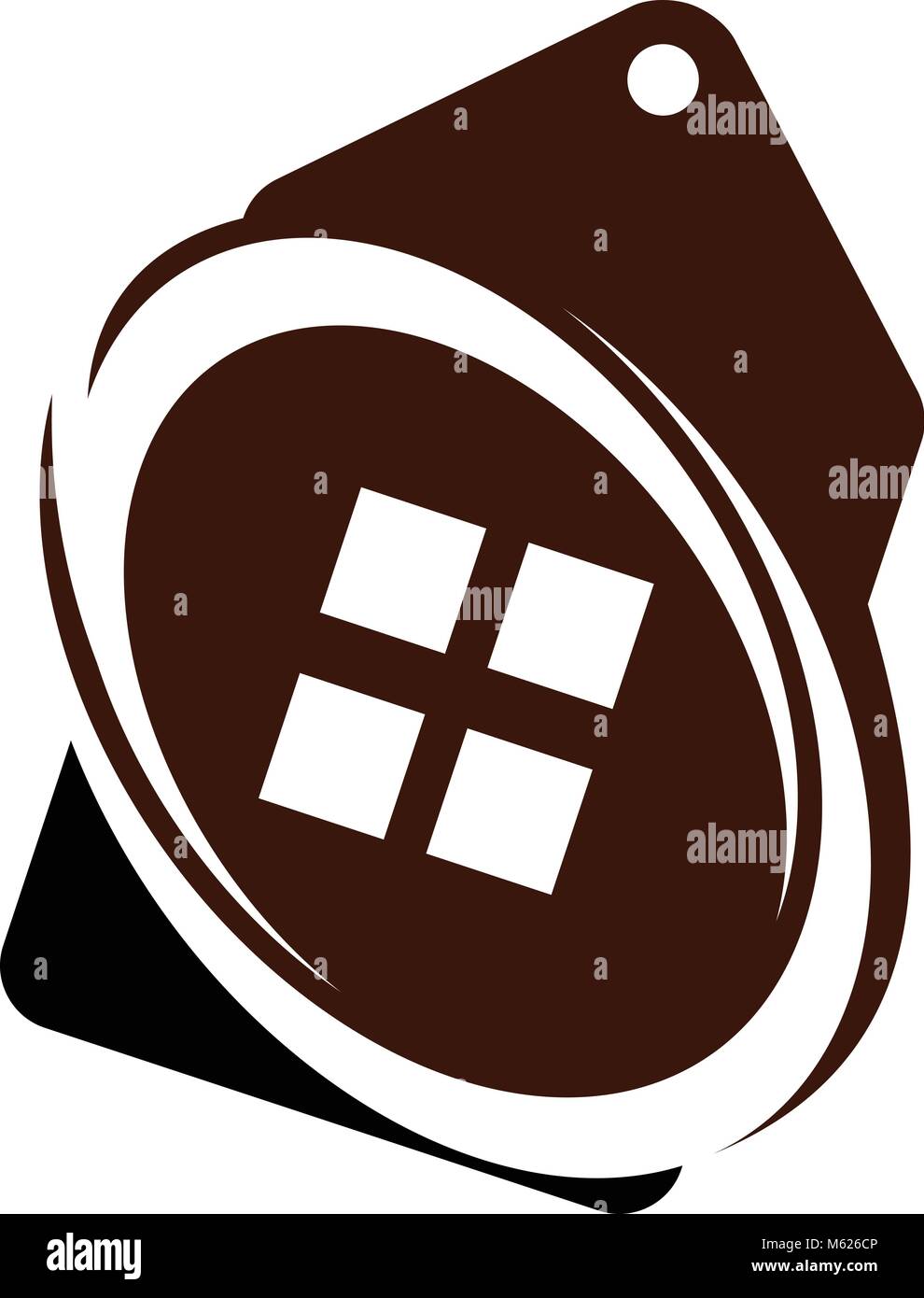 Home Tag Logo Design Template Vector Stock Vector Image & Art - Alamy