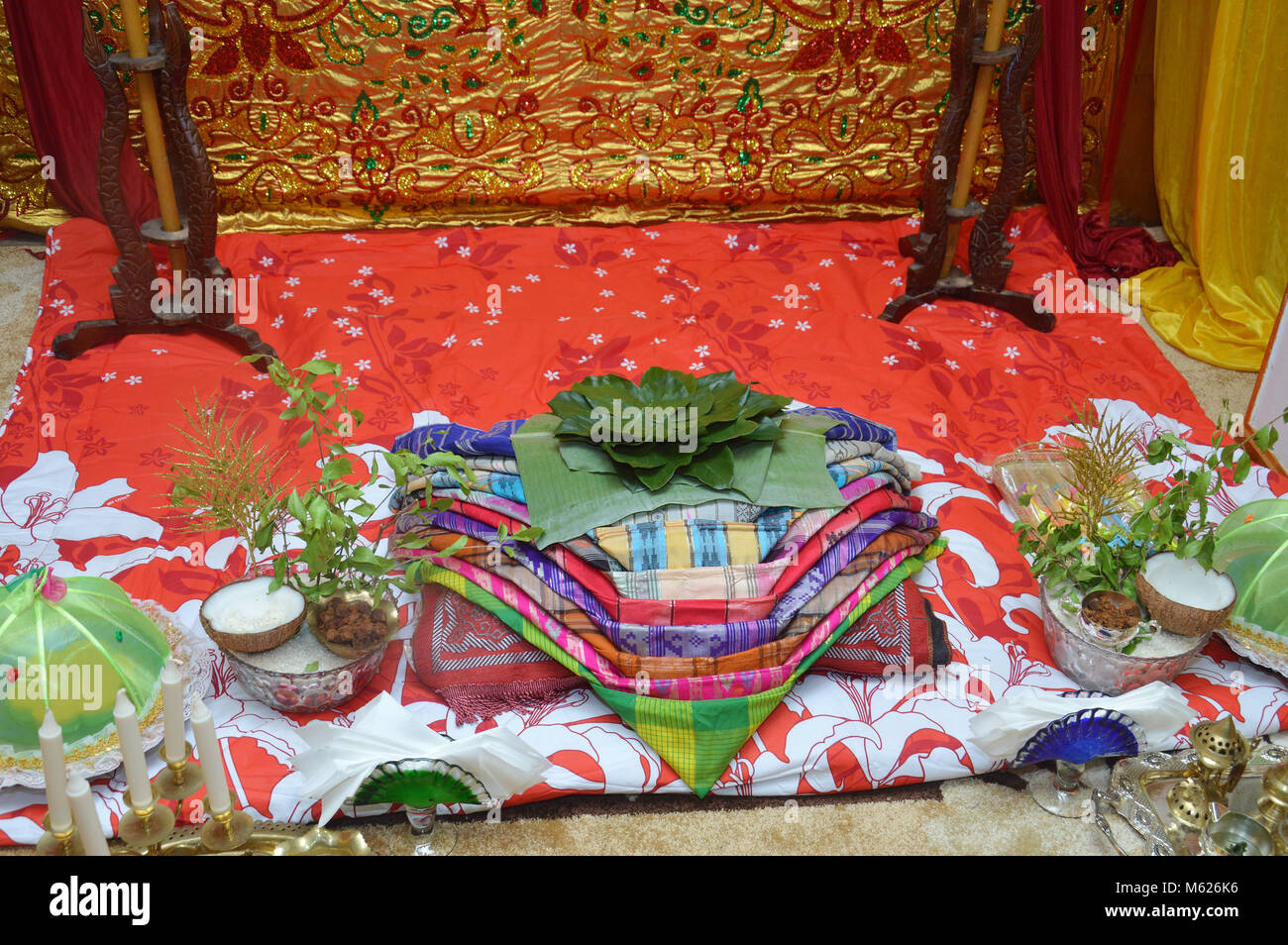 TARAKAN, INDONESIA - 9th January 2016 : "Mappacci" the traditional ...