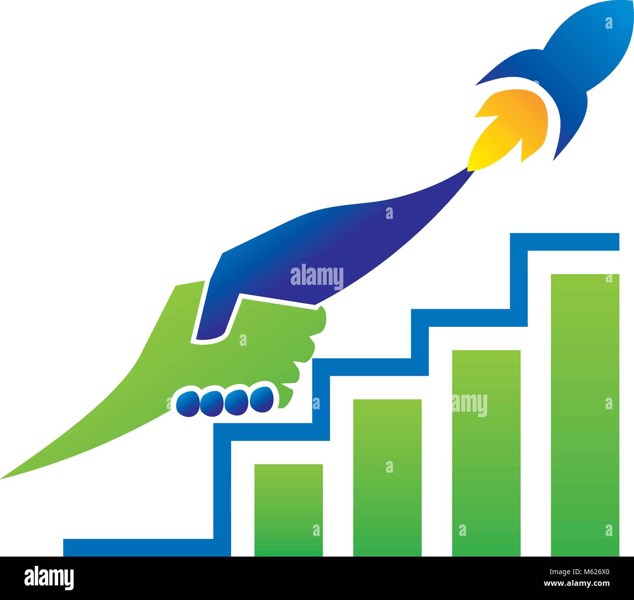 Business Marketing Rocket Handshake Stock Vector Image & Art - Alamy