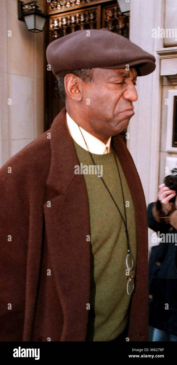 Bill Cosby returns to his townhouse at in New York on January 16, 1997 ...