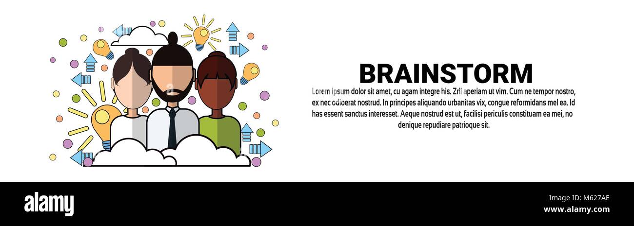 Creative brain concept design poster Stock Vector Images - Alamy