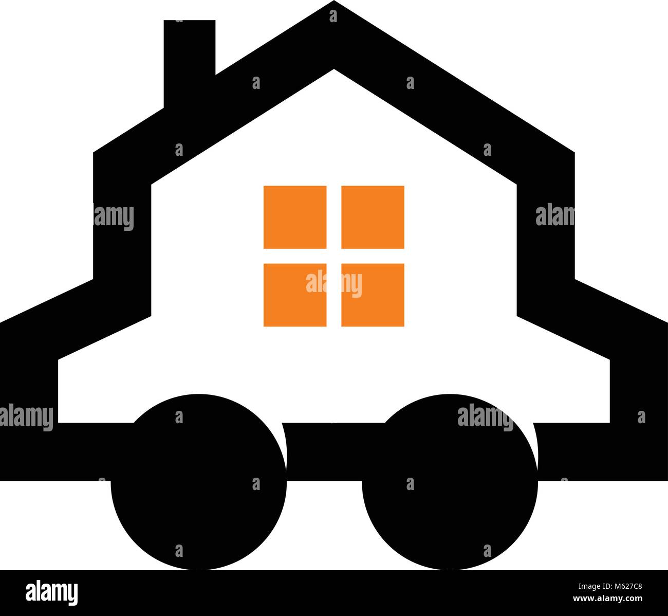 House Nomad Logo Design Template Vector Stock Vector Image & Art - Alamy