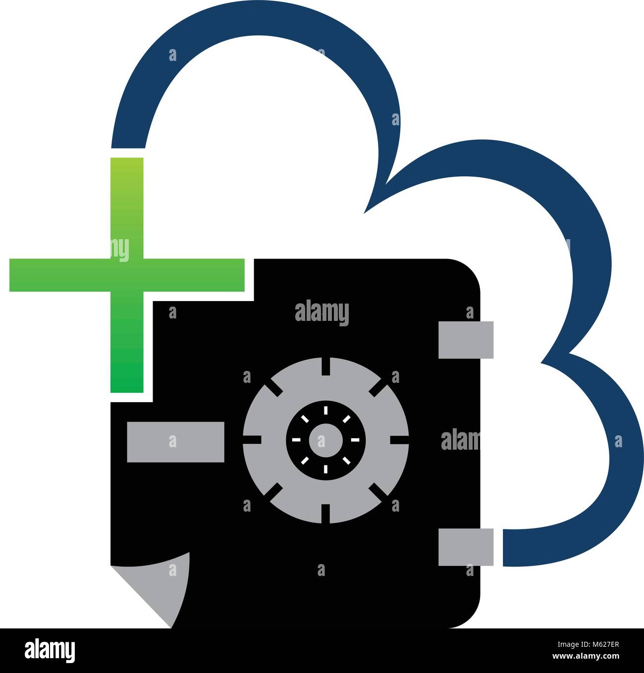 Digital Document Cloud Secure Vault Stock Vector Image & Art - Alamy