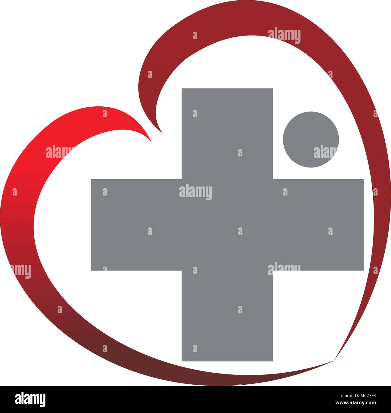 Heart Cross Healthy Stock Vector Image & Art - Alamy