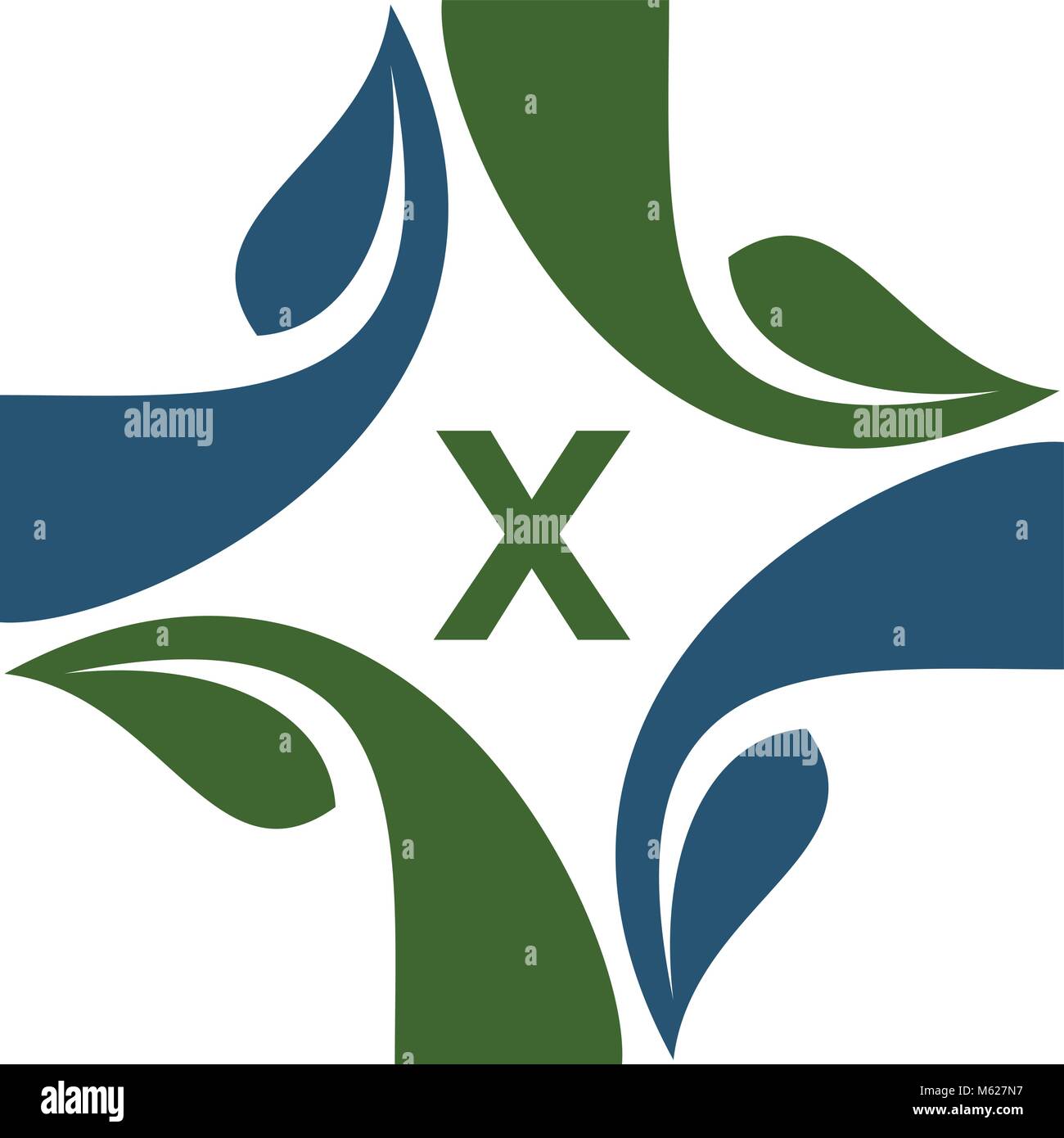 Medical Herbal Initial X Stock Vector Image & Art - Alamy