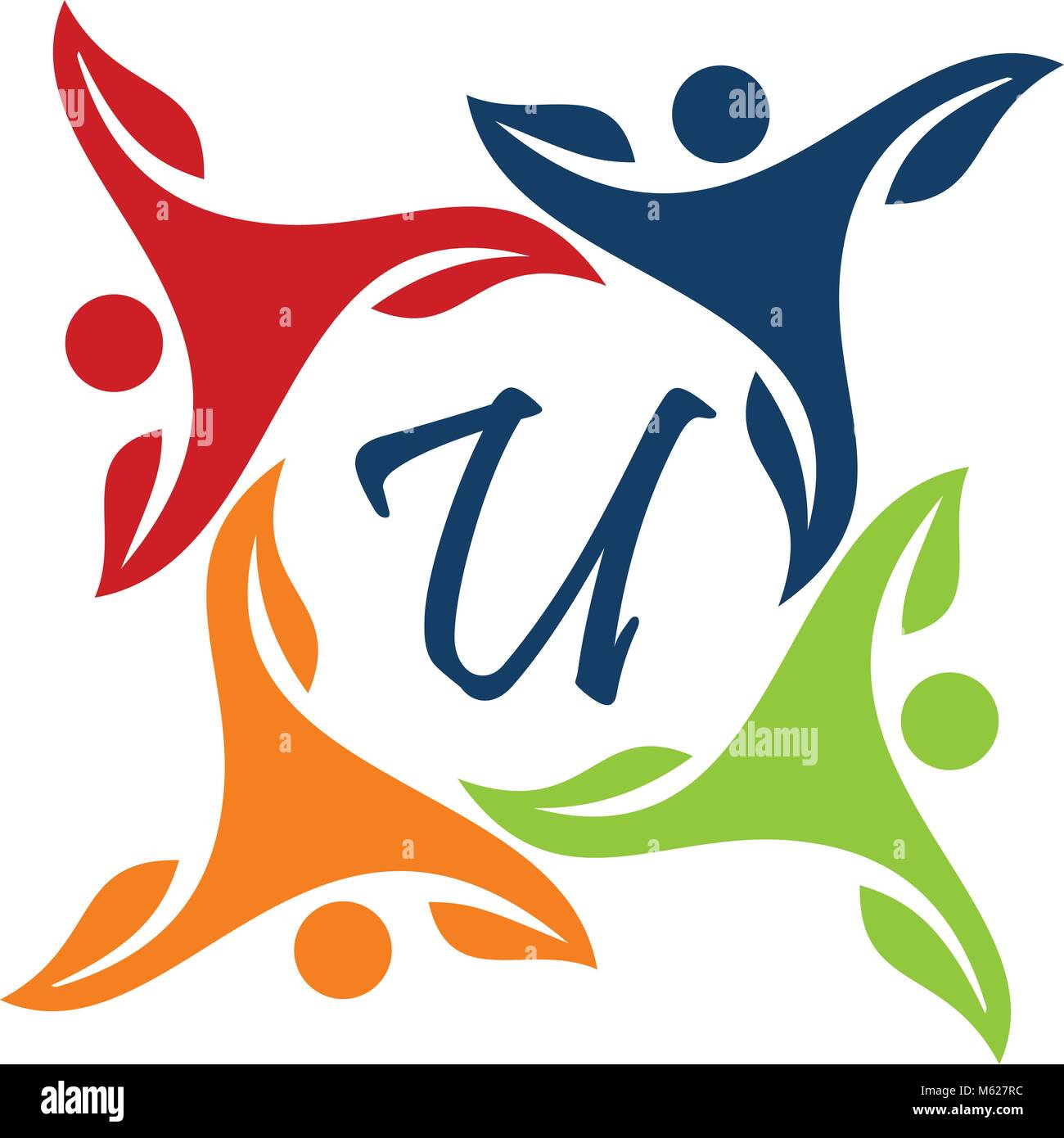 U people logo Stock Vector Images - Alamy